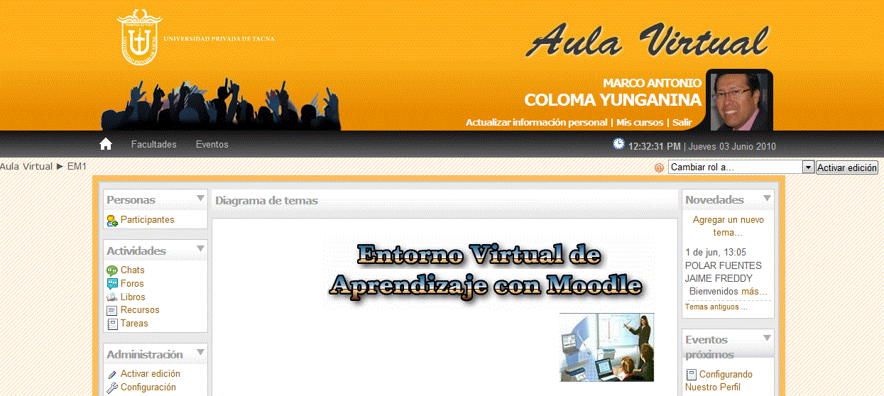 Diplomado en Procesos, E-learning con Moodle